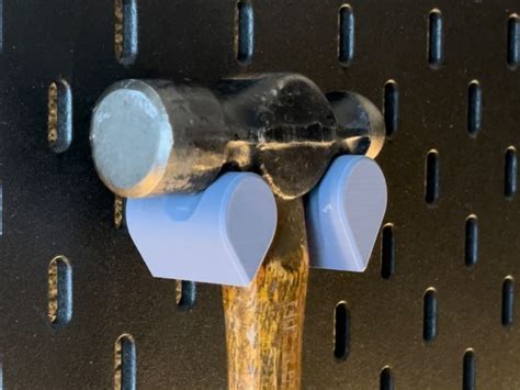 Ikea Skadis Hammer Holder Hook By Thisis3dprintedmakerworld Download Free 3d Models