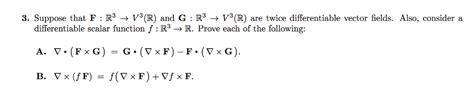 solved 3 suppose that f r3 → v3 r and g r v r are