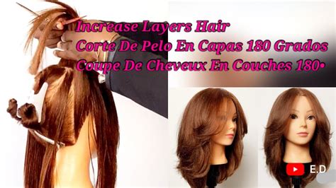 How To Do An Increase Layer Haircut Corte De Pelo En Capas 180grados