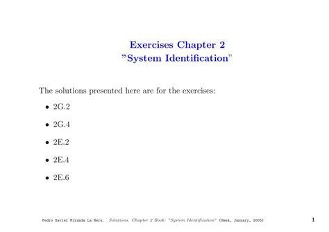 pdf exercises chapter 2 ”system identiﬁcation umu · pdf