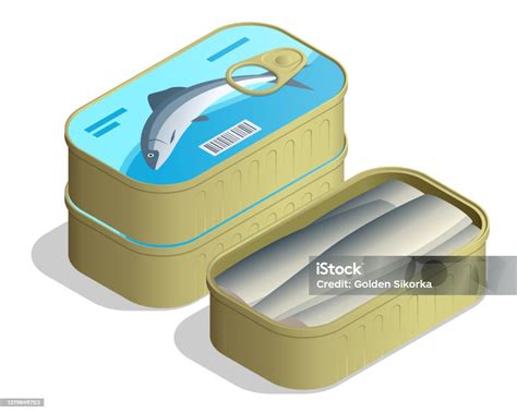 정어리의 등각 캔 흰색 배경에 열린 고립 된 더미에 쌓인 통조림 정어리 캔 캔에 대한 스톡 벡터 아트 및 기타 이미지 캔 정어리 물고기 Istock