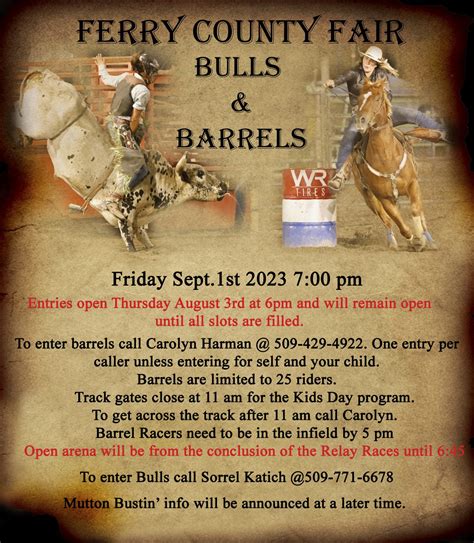 Events Ferry County Fair Aug 29 31 2025