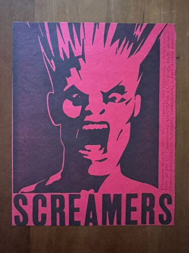 Original 1978 Screamers Punk Concert Poster Flyer 675 X 85 Offset