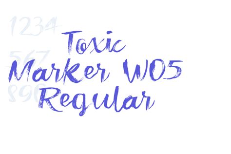 Toxic Marker W05 Regular Font Free Download Now