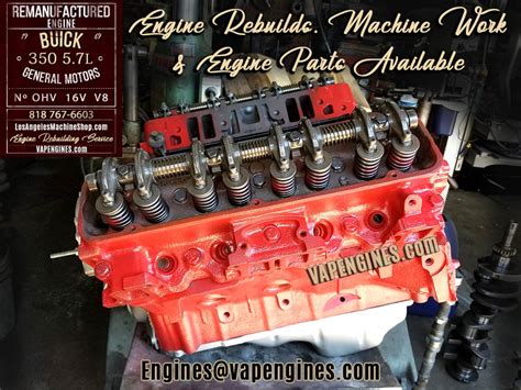 Remanufactured 69 Buick 350 Engine Machine Shop Work Photos