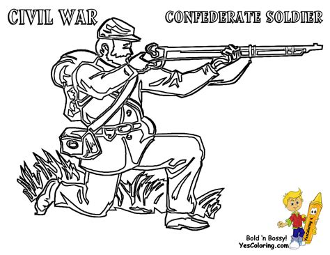 Free Civil War Coloring Pages To Print Download Free Civil War