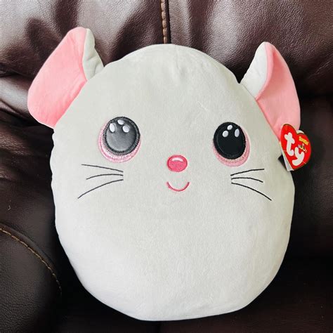 Ty Catnip Mouse Squish A Boo Plush Excellent Depop