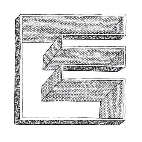 Hand Drawn Letter E How To Draw Hands Lettering Typography