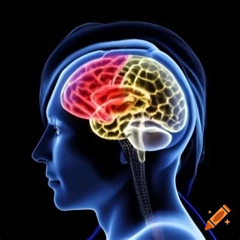 Brain With Infarct Illustration On Craiyon