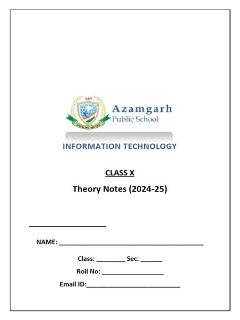 It 402 Class 10 Notes 2024 25 Pdf Databases Relational Database