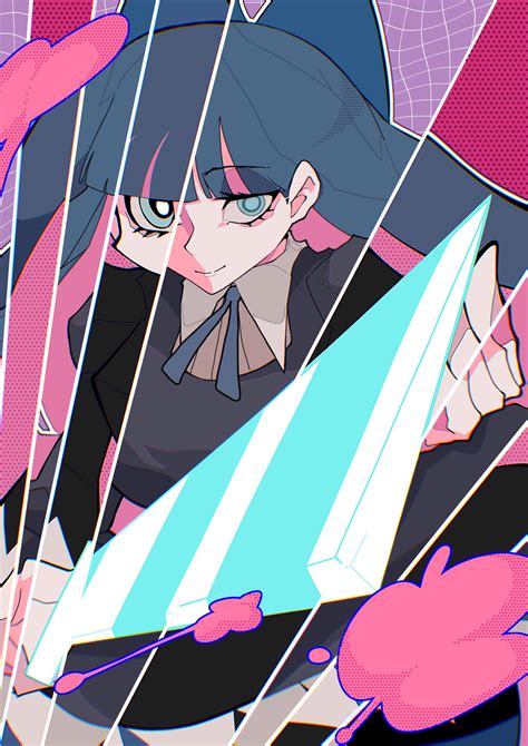Stocking Psg Panty And Stocking With Garterbelt Highres 1girl Black