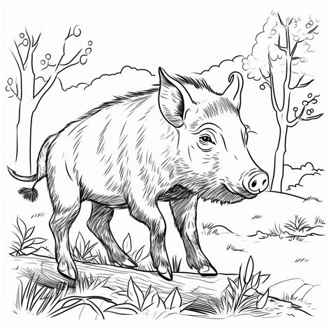 Dzik Kolorowanka Wydrukuj I Pokoloruj Obrazki Dzików