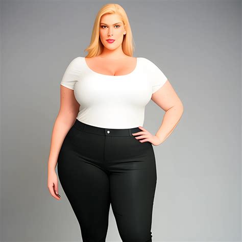 Large 8ft Tall Friendly Blonde Plus Size Girl With Small Head And Broad
