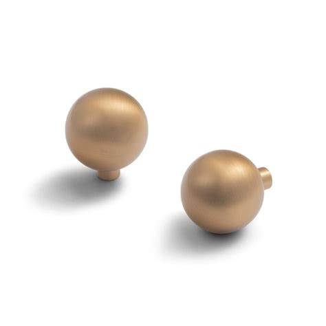 Miaokesen 1516 In Champagne Brown Round Modern Cabinet Knob 6 Pack 052cb Dk At