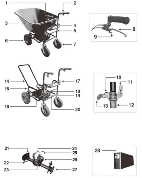 Toolots 7ablurjxp 880lbs Electric Powered Wheelbarrow Electric