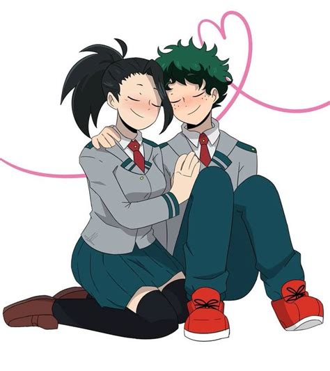Izuku X Momo Coppie Carine Animazione Personaggi