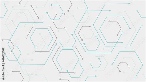 Seamless Geometric Pattern Simulating A Printed Circuit Board Stock Vector Adobe Stock