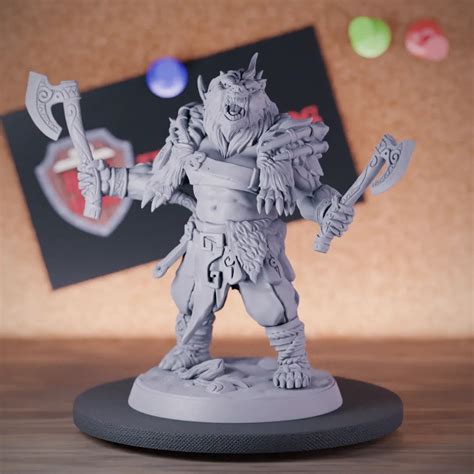 Werebear 5e Dnd Werebear Shapeshifter Barbarian Miniature Rpg Guild