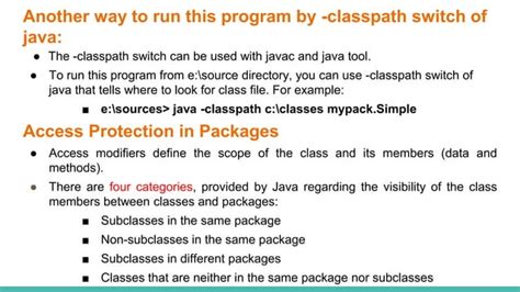 Packages In Java Pptx
