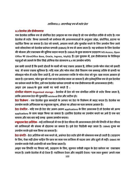 10th Class Itandites Unit 3 Lesson 8 Topic Database And Dbms Pdf