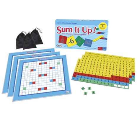 sum it up sums of fractions decimals integers