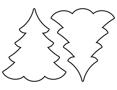 Felt Christmas Tree Printable Template In 2024 Christmas Tree Template Christmas Tree