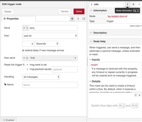 Node Red使用指南：19使用trigger实现retrynodered Trigger Csdn博客