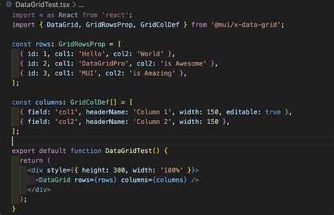 React MUI DataGridの始め方と使い方よく使う機能設定について