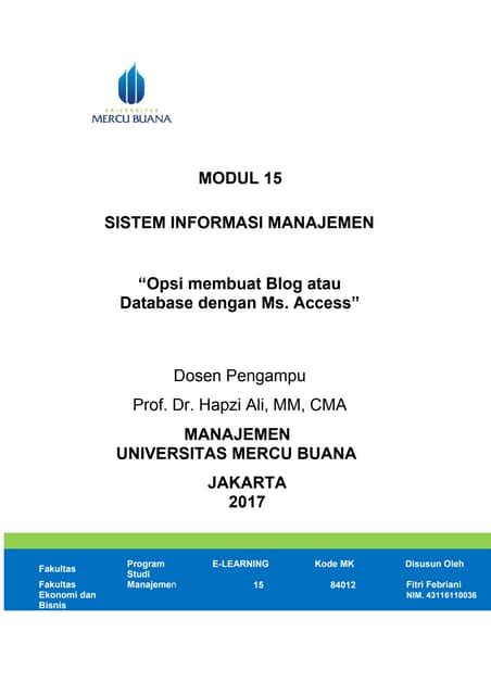 cara membuat tabel database pdf