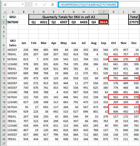 Toms Tutorials For Excel Using Sumproduct On Multiple Columns Tom Urtis