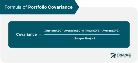 Portfolio Covariance Definition Calculations And Optimization