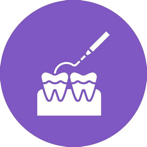 Premium Vector Tooth Scaling Vector Illustration Style