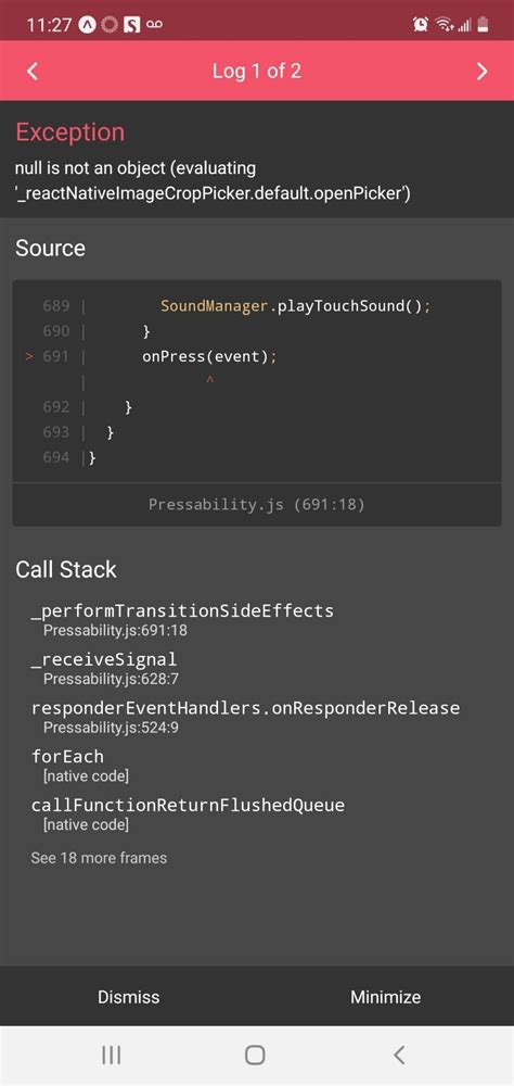 i receive this error while open the camera roll installed dependency