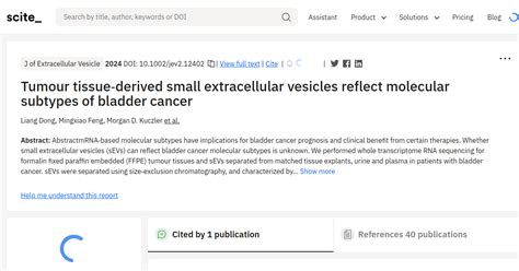 Tumour Tissue‐derived Small Extracellular Vesicles Reflect Molecular