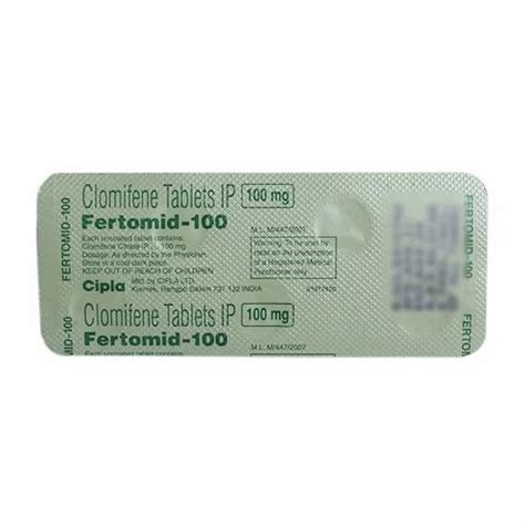 Fertomid 100 Tablet At Rs 70stripe क्लॉमिफेन सिट्रेट टॅब्लेट In