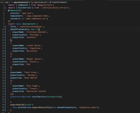Angular 789 Export Table Data To Excel File Codez Up