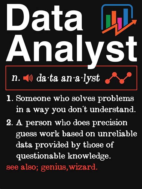 Data Analyst T Data Analytics Funny Data Analyst Definition T Shirt For Sale By Deleshop