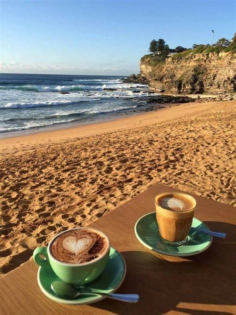 Coffee On The Beach Coffee Photography Green Coffee Cups Coffee