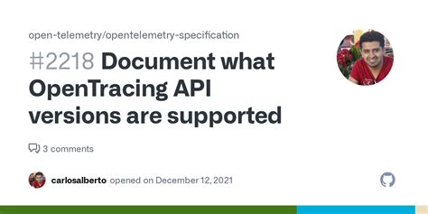 Document What Opentracing Api Versions Are Supported · Issue 2218