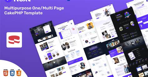 Next Multi Purpose Cakephp Template Site Templates Landing Page Templates Ft Agency