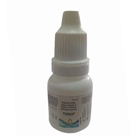 Liquid 10ml Potassium Iodide Calcium Chloride Eye Drops Packaging Type Box Dose As Directed