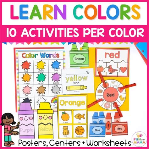 20 Best Color Activities For Preschool Free Printables