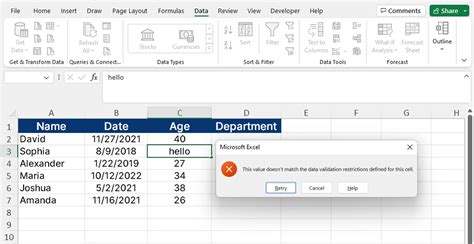 Excel Data Validation With Examples Career Principles