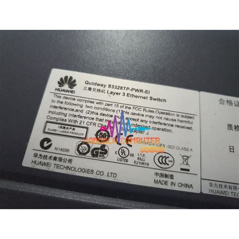 Jual Huawei S3328tp Pwr Ei Huawei S3300 Series Switch Layer 3 Switch Poe Shopee Indonesia