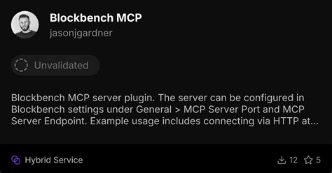 Blockbench Mcp Mcp Servers Lobehub