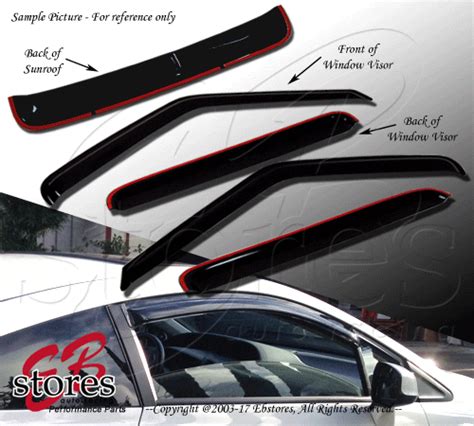 Outside Mount Rain Guards Visor Sun Roof Type 2 5pcs Bmw E39 525i 528i