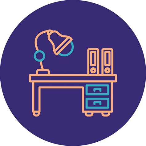 Workspace Line Two Color Circle Icon 43456143 Vector Art At Vecteezy
