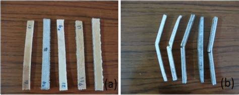 Experimental Flexural Specimen Astm D790 A Before And B After