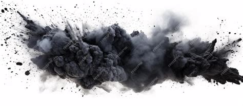 추상적인 연기 스프레이 배경 먼지 스프레이 개념 일러스트레이션 프리미엄 사진