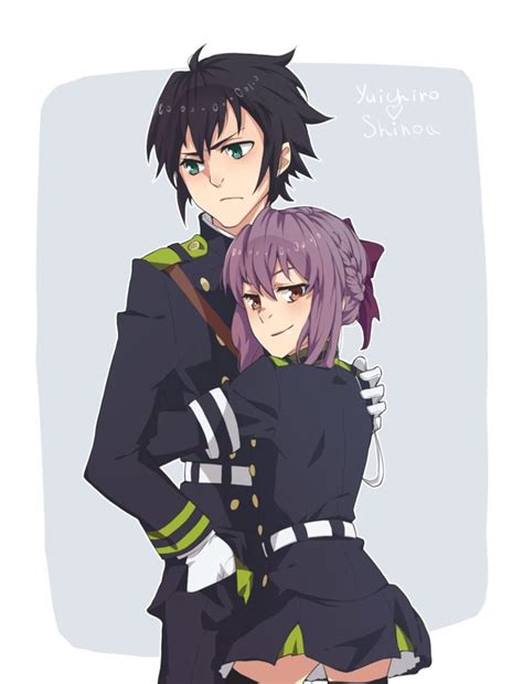 Yuichiro X Shinoa Shinoa Hiiragi Seraph Of The End Anime